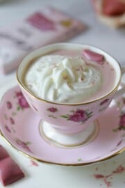 Ruby Hot Chocolate (Pink Hot Chocolate) - Brunch & Batter