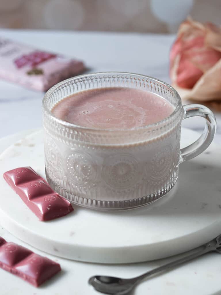 Ruby Hot Chocolate (Pink Hot Chocolate) - Brunch & Batter