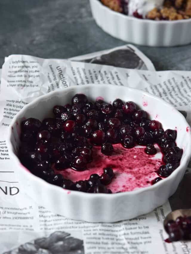 Wild Blueberry Crisp With Peaches - Brunch & Batter