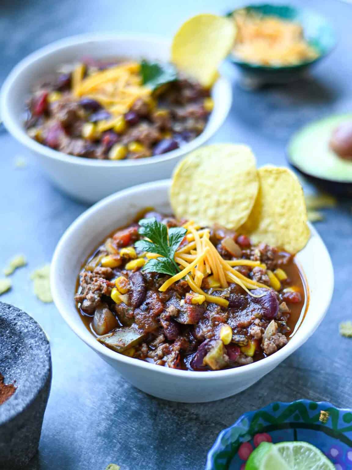 Fire Roasted Chili with Turkey - Brunch & Batter