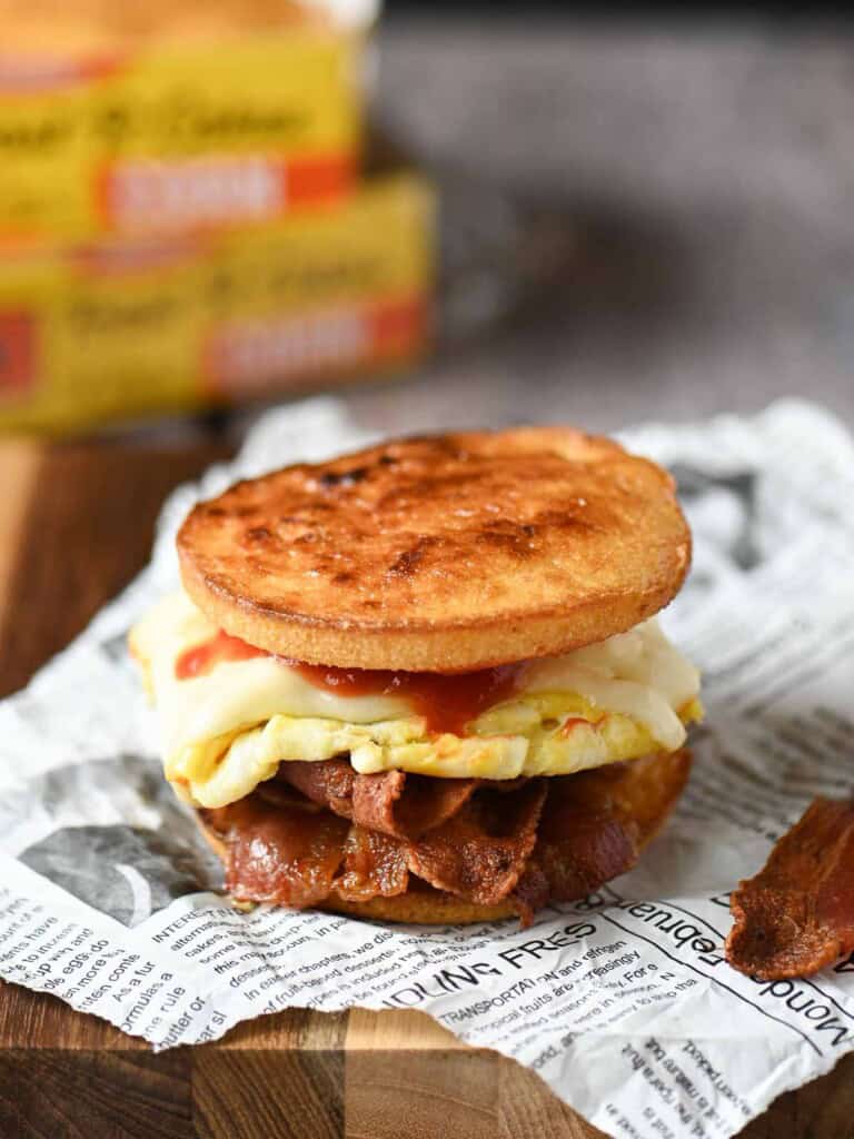 Toaster Cake Breakfast Sandwich - Brunch & Batter