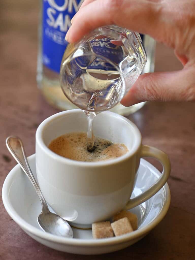 Caffè Corretto (Italian Coffee with Liquor) - Brunch & Batter